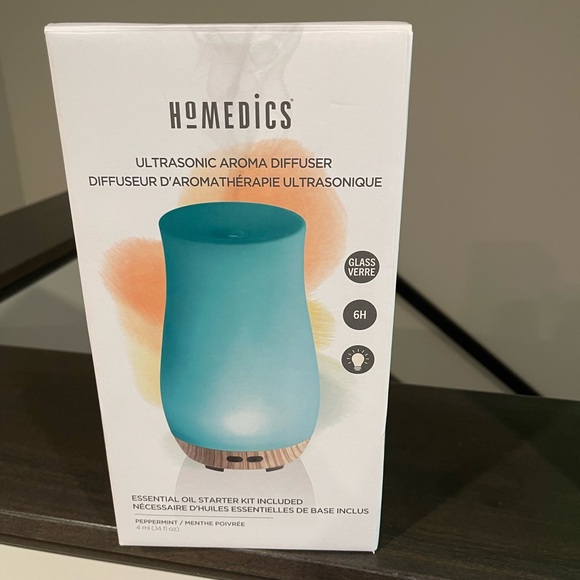 Homedics | Accents | Homedics Blue Ultrasonic Aroma Diffuser | Poshmark